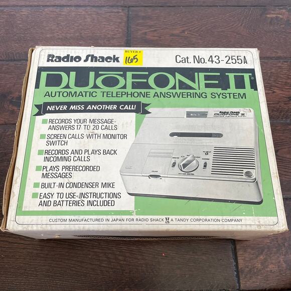 Radio Shack | Other | Vintage Radio Shack Duofone Ll Answering Machine ...